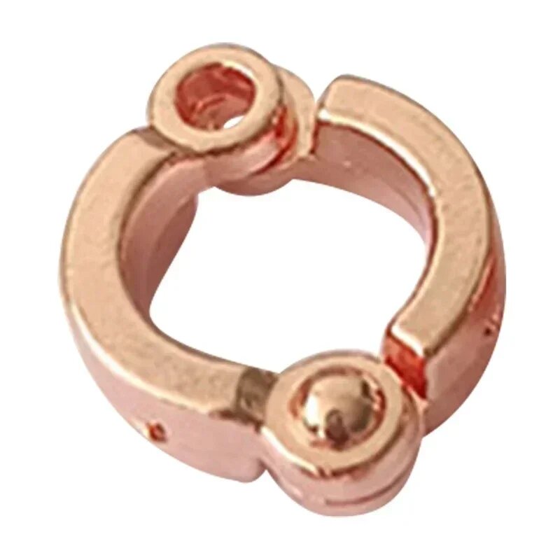 MOONBIFFY Металлические кольца для ног попугая 4-15 мм Розовый, 5mm, 5PCS rose gold