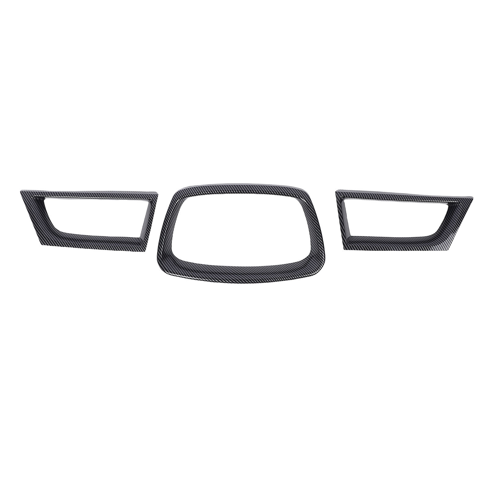 3 шт. накладок на решетку радиатора, карбоновый стиль — замена для Impreza WRX STI 9 поколения 2006-2007