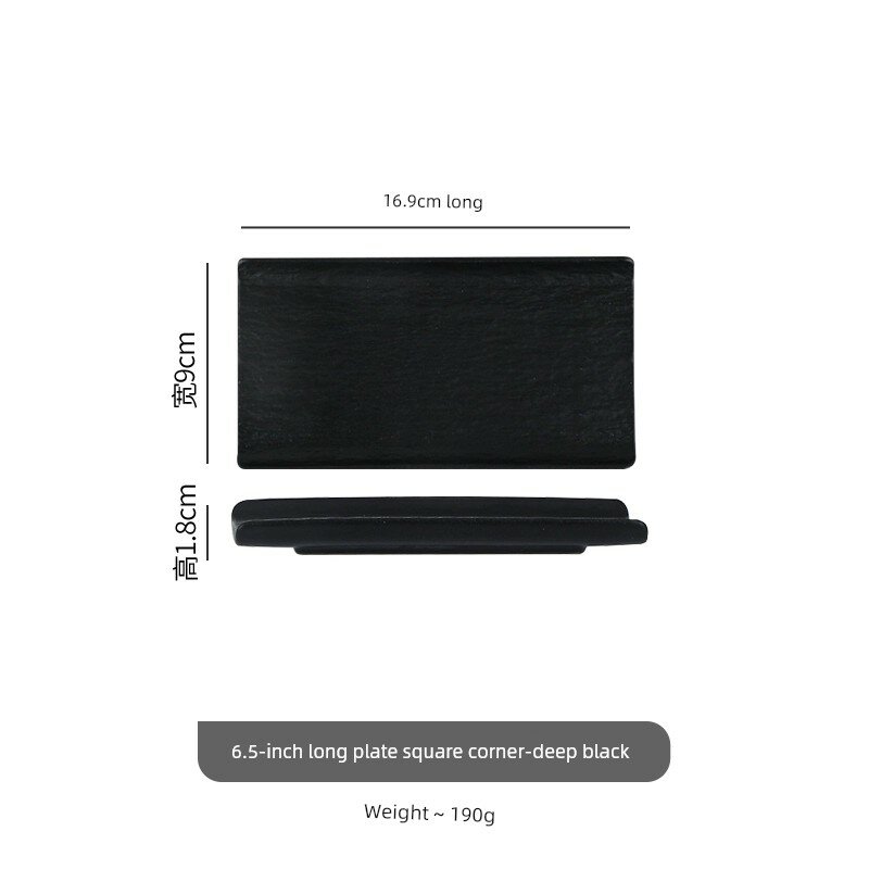 Японский прямоугольный керамический поднос, винтажная тарелка для японской кухни и суши, креативная длинная тарелка,