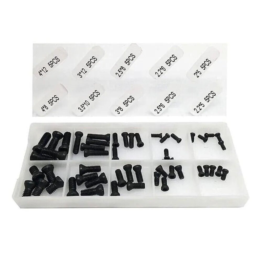 50шт Винтов для крепления твердосплавной пластины к Держателям M2 M2.2 M2.5 для M3 для M3.5 4
