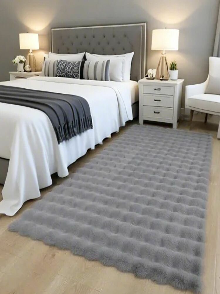 Пушистый напольный ковер 80x180CM, пузырчатый ворс, подходит для детской комнаты, гостиной, спальни, мягкий и удобный