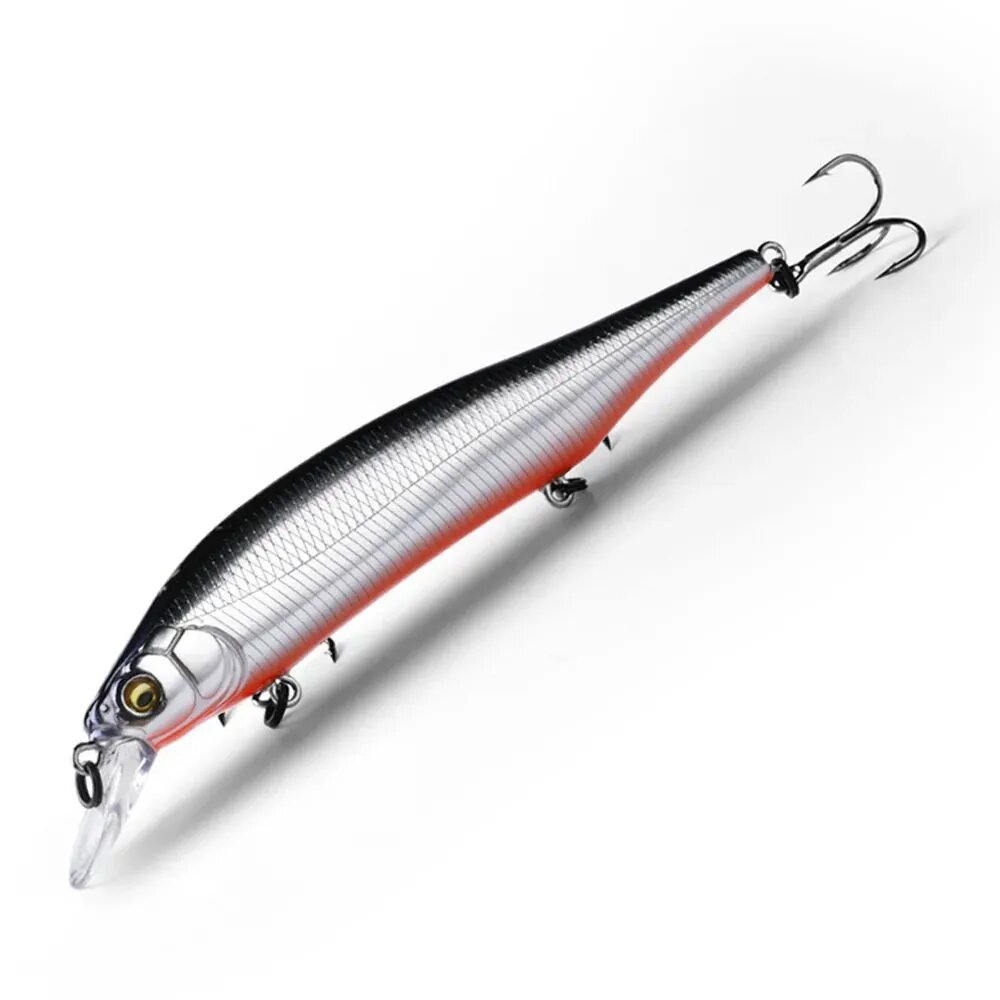 Воблер BEARKING ITO-SHINER 115 SP с шумовым эффектом с шариковой системой балансировки, суспендер Minnow 11,5 см; 15 г; 0,5- 1,2 м