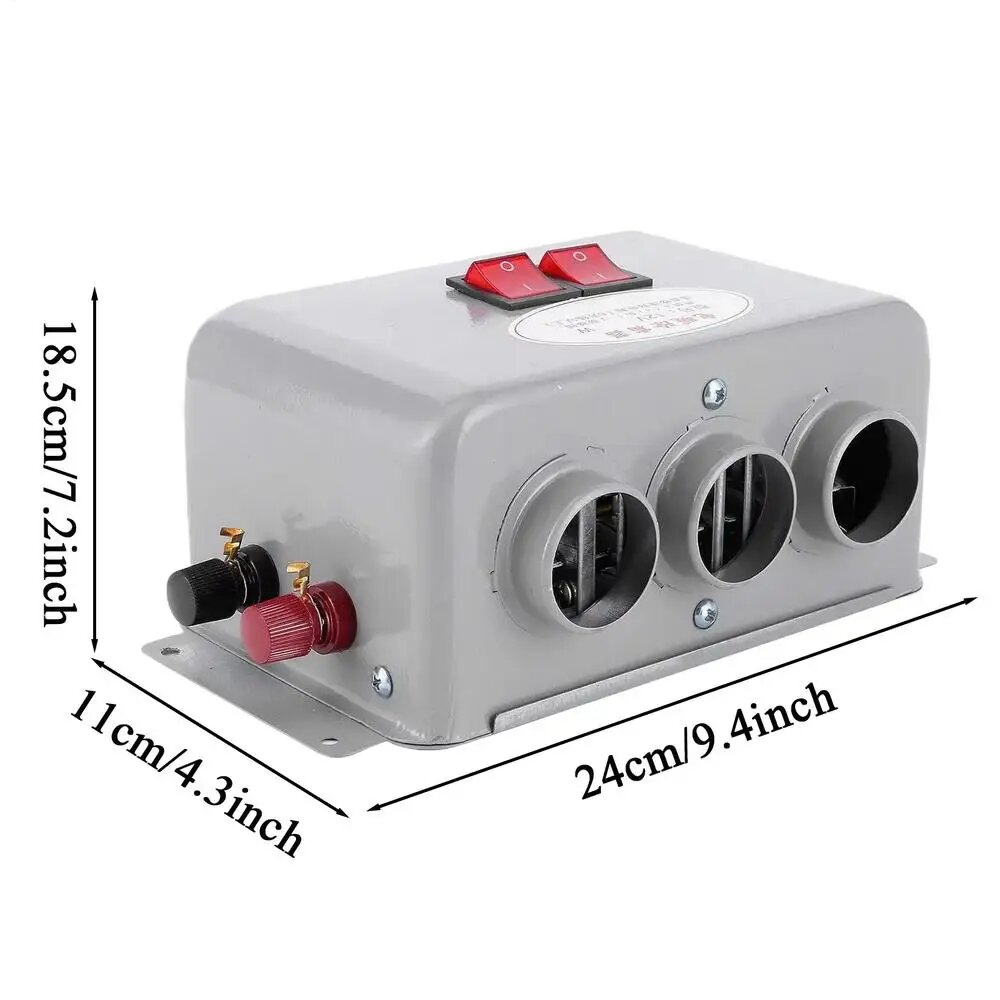 12 В 24 В автомобильный обогреватель, вентилятор, 3 скорости, регулируемый обогреватель лобового 12v