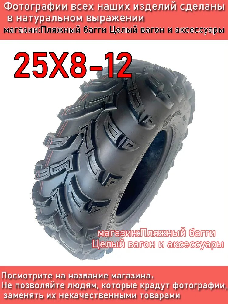 Radans WANDA 1 вакуумная шина 25X8-12 Мотошины 200/R12 47 F Front/Rear
