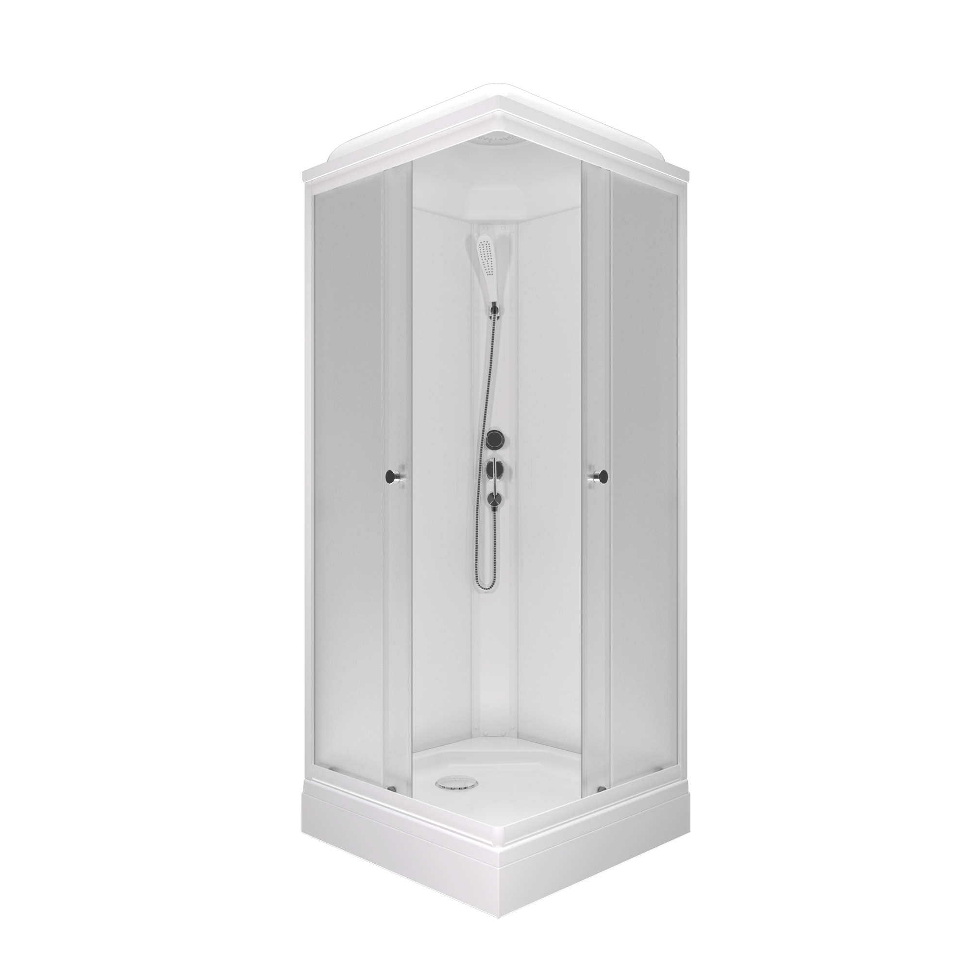 Душевая кабина Triton Вельвет - К 80х80 А, квадрат (6 мест+сифон D90)