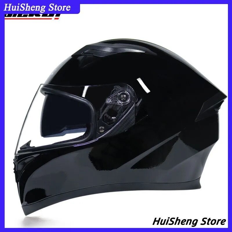 JIEKAI Мотошлем, цвет: черный матовый, размер: XXL