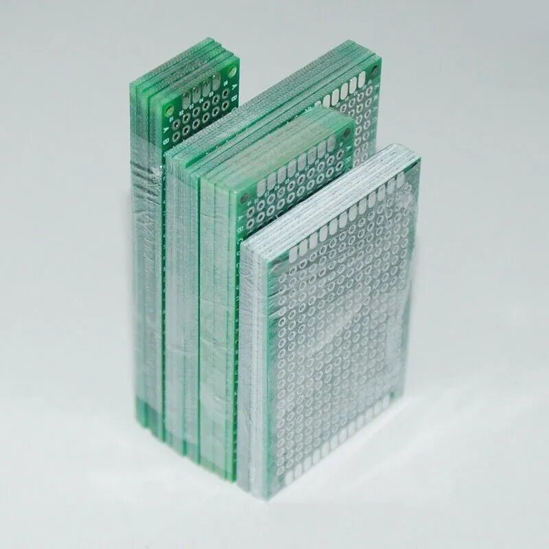 20 шт. компл Печатная Плата ProtoBoard Монтажная Плата Stripboard 2X8 3X7 4X6 5X7 по 5 шт. каждая