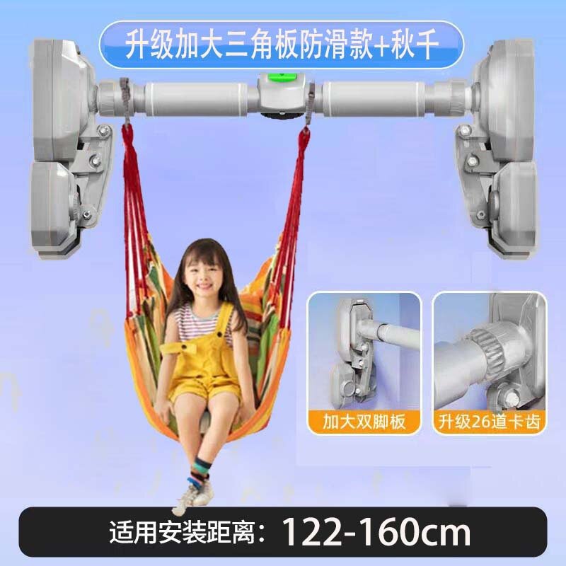 Двойная опора горизонтальной перекладины для домашнего использования, подходит для детей и взрослых, фитнес-оборудование для внутренней дверной рамы или стены, не требует сверления, телескопические одинарные и двойные перекладины