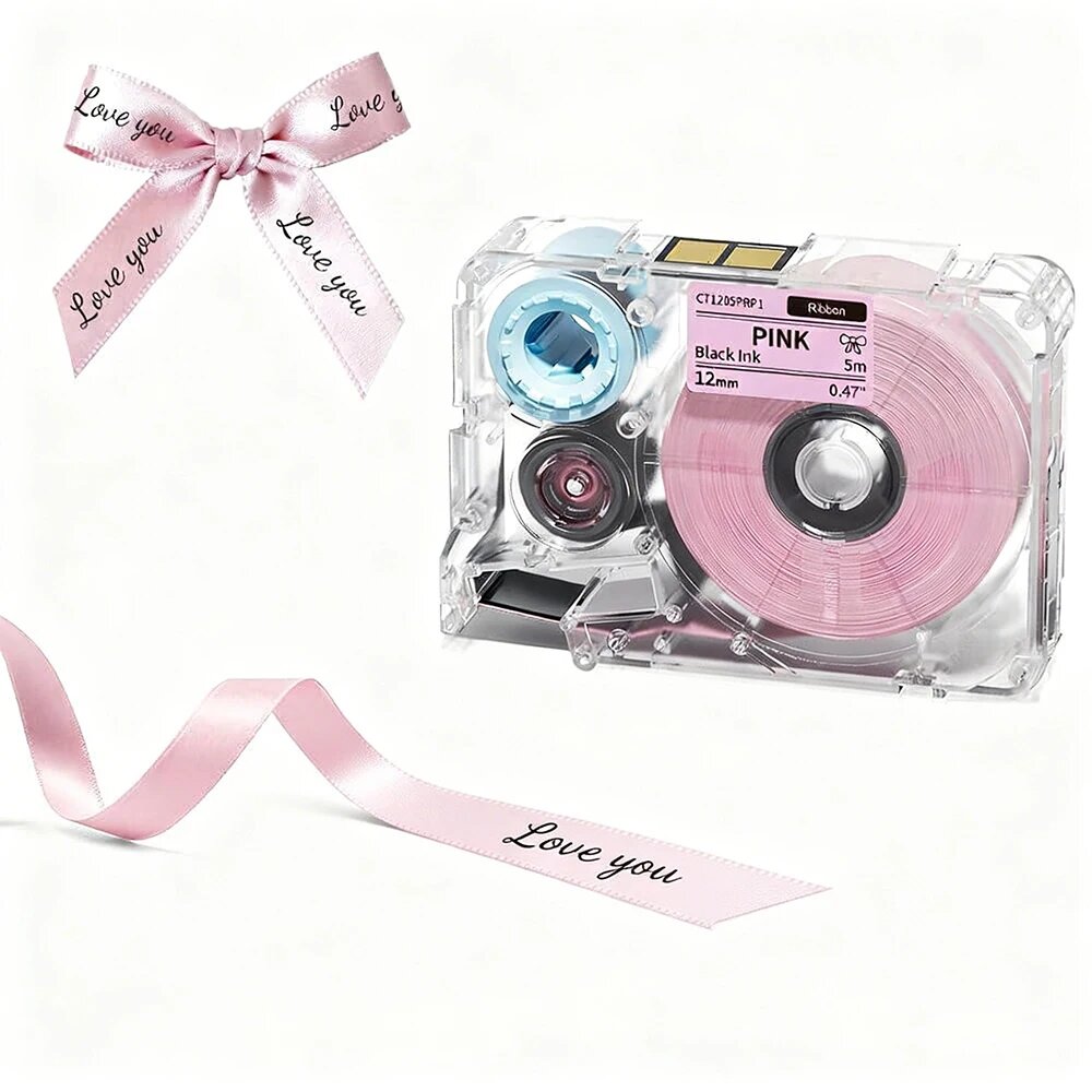 Лента для этикеток MarkDomain, золотой текст на темно-синем атласе, для Phomemo A30/P15