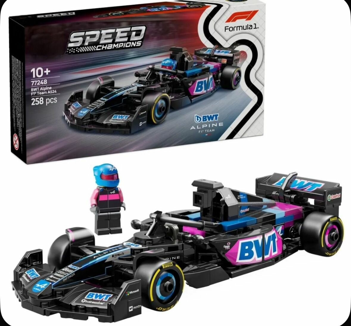 Конструктор Formula 1 BWT Alpine Team A524 258 дет 68017 / 77248