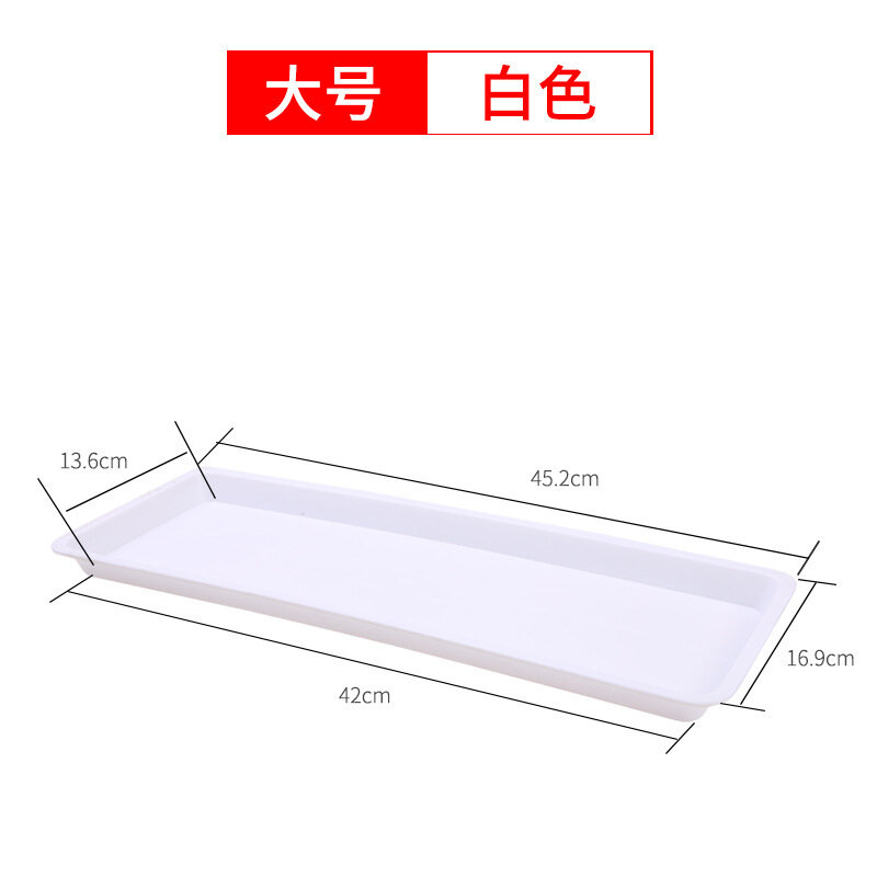 Пластиковый поддон для цветочных горшков, прямоугольный поддон для сбора воды, цветной поддон для горшков, длинный большой поддон для посадки овощей