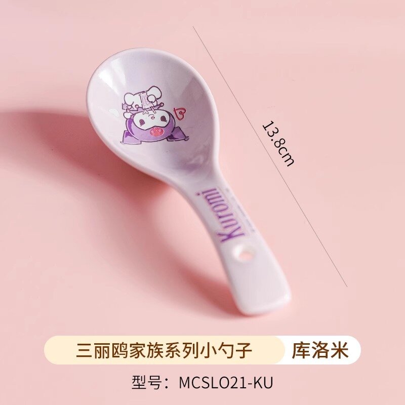 Керамическая посуда Sanrio 4.7inch Рисовая миска Куроми Хелло Китти Миска для лапши Суповая миска Милая домашняя круглая тарелка