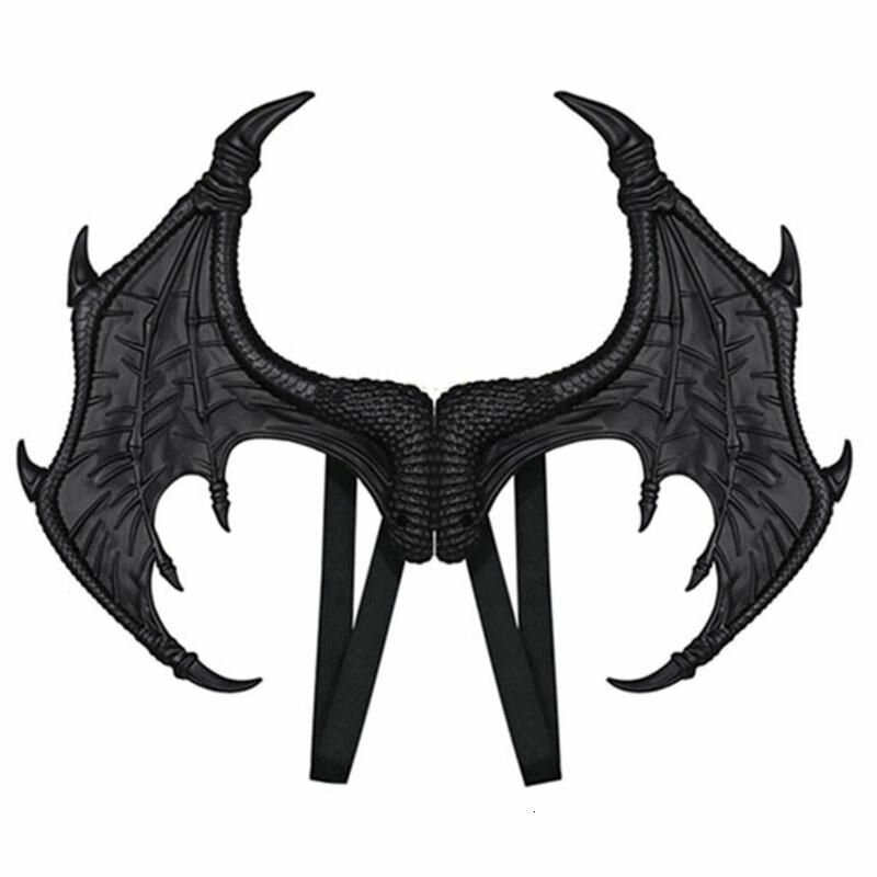 Костюм дракона с крыльями и хвостом для детей на Хэллоуин, - Черное крыло дракона RP