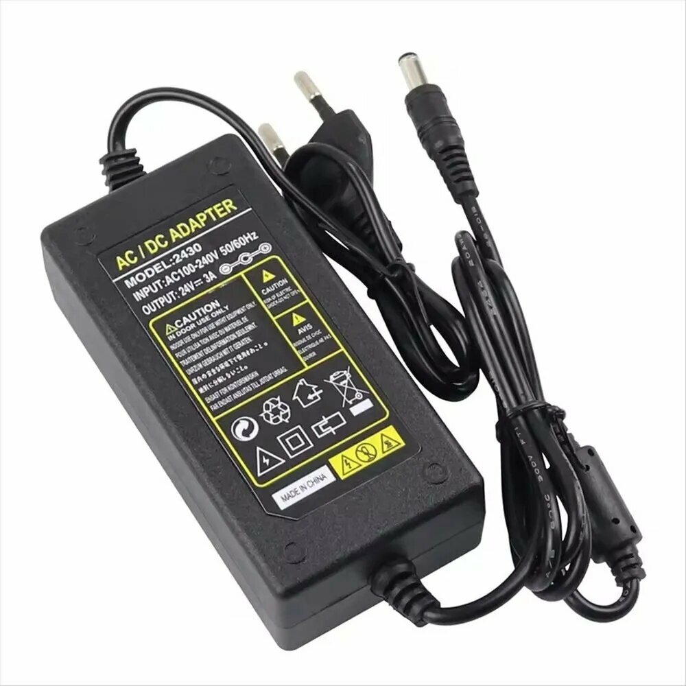 Блок питания DC5521/25 24 В 3 А 72 Вт для паяльника T12 946 MINI и адаптера паяльника TS101/SH72/T85/-01/GVDA с вилкой ЕС