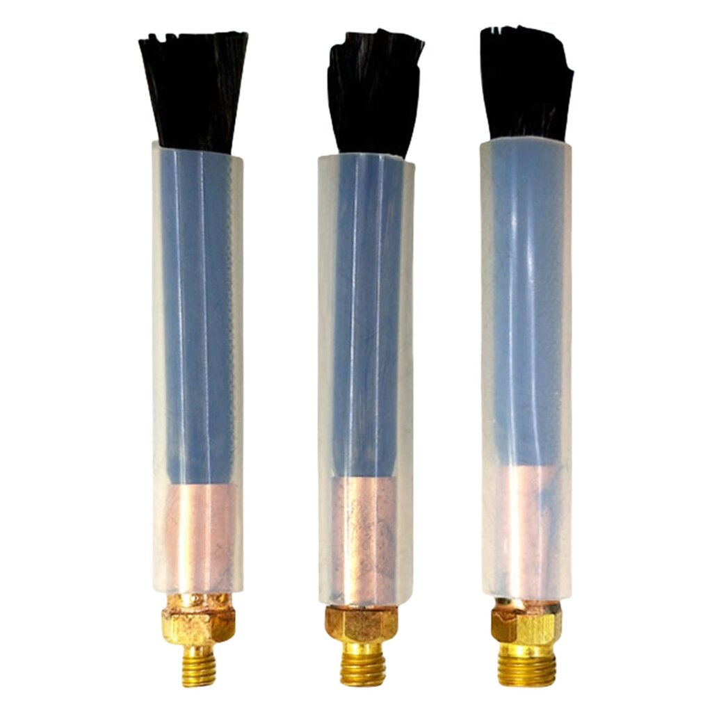 M6M8M10 трехсекционная сварочная щетка из нержавеющей стали с медной головкой, щетка для очистки сварочных пятен