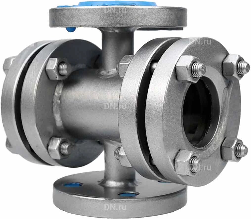 Стекло смотровое DN.ru IG-316-F Ду15 Ру40 нержавеющая сталь 316, фланцевое