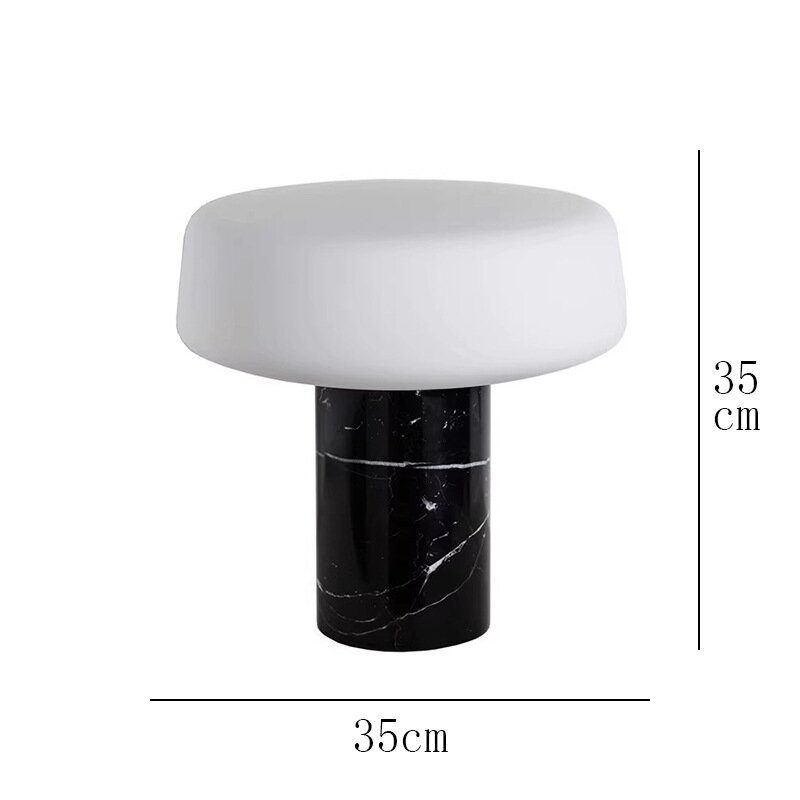 Скандинавская минималистичная постмодернистская световая роскошь мраморная настольная лампа, высококачественная стеклянная дизайнерская лампа для гостиной и спальни