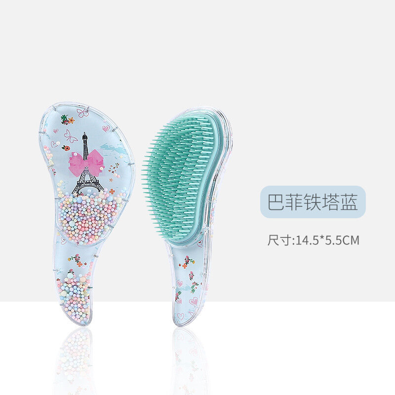 Новая прозрачная расческа, анти-заколка, массажная расческа, гладкая расческа для волос, милая пластиковая расческа, детская расческа с мультяшным дизайном