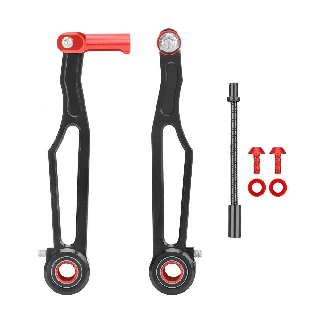 Алюминиевый тормозной суппорт для велосипеда, Длинный Черный Красный