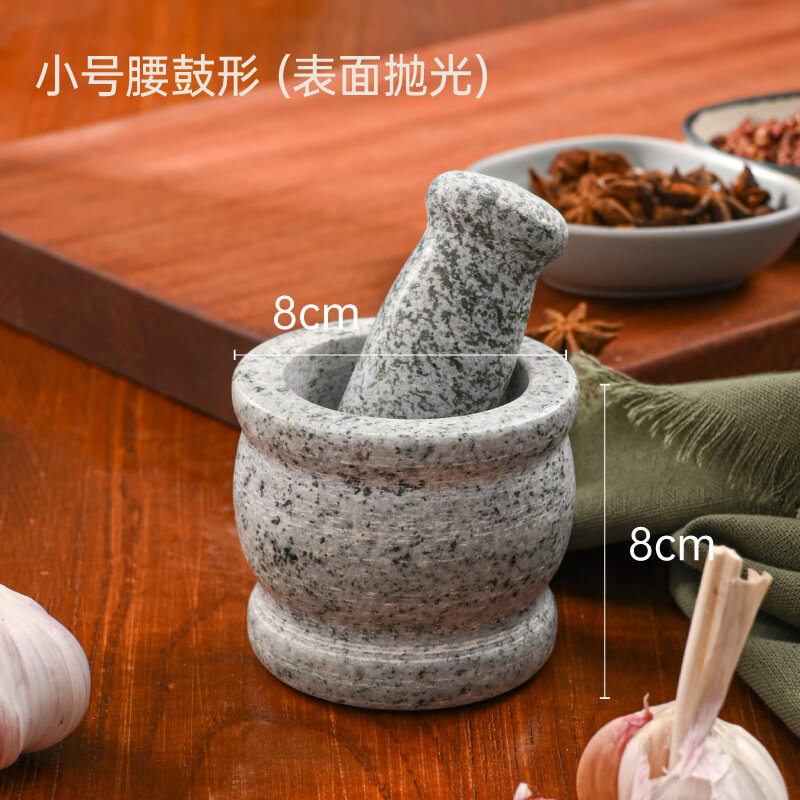 Домашний мельница для чеснока и пестик из натурального камня, измельчитель чеснока, оригинальный каменный пресс для чеснока, каменный мельница