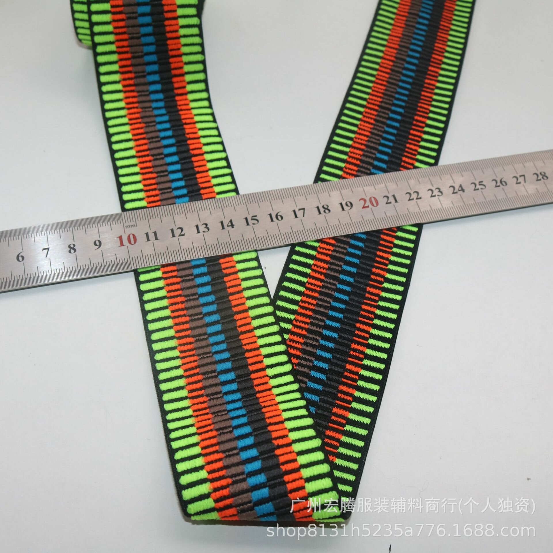 4 см 5 см этнический стиль, цветные бусины, полосатый жаккард, эластичная лента, узор для майки, плиссированная тесьма