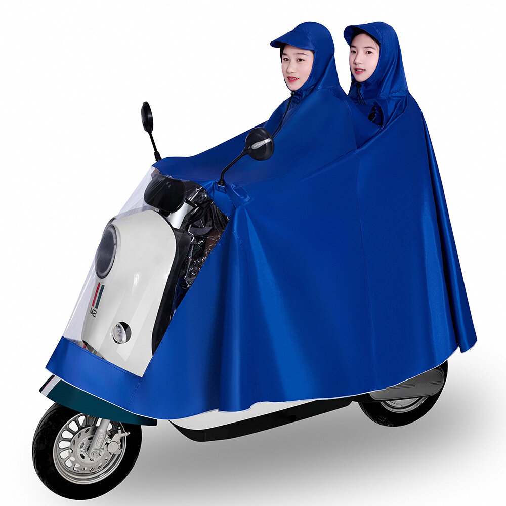 Дождевик для электросамокатов, очень большой и толстый, для электровелосипедов, мотоциклистов, унисекс, полный защитный костюм, защита от сильного дождя, дождевик