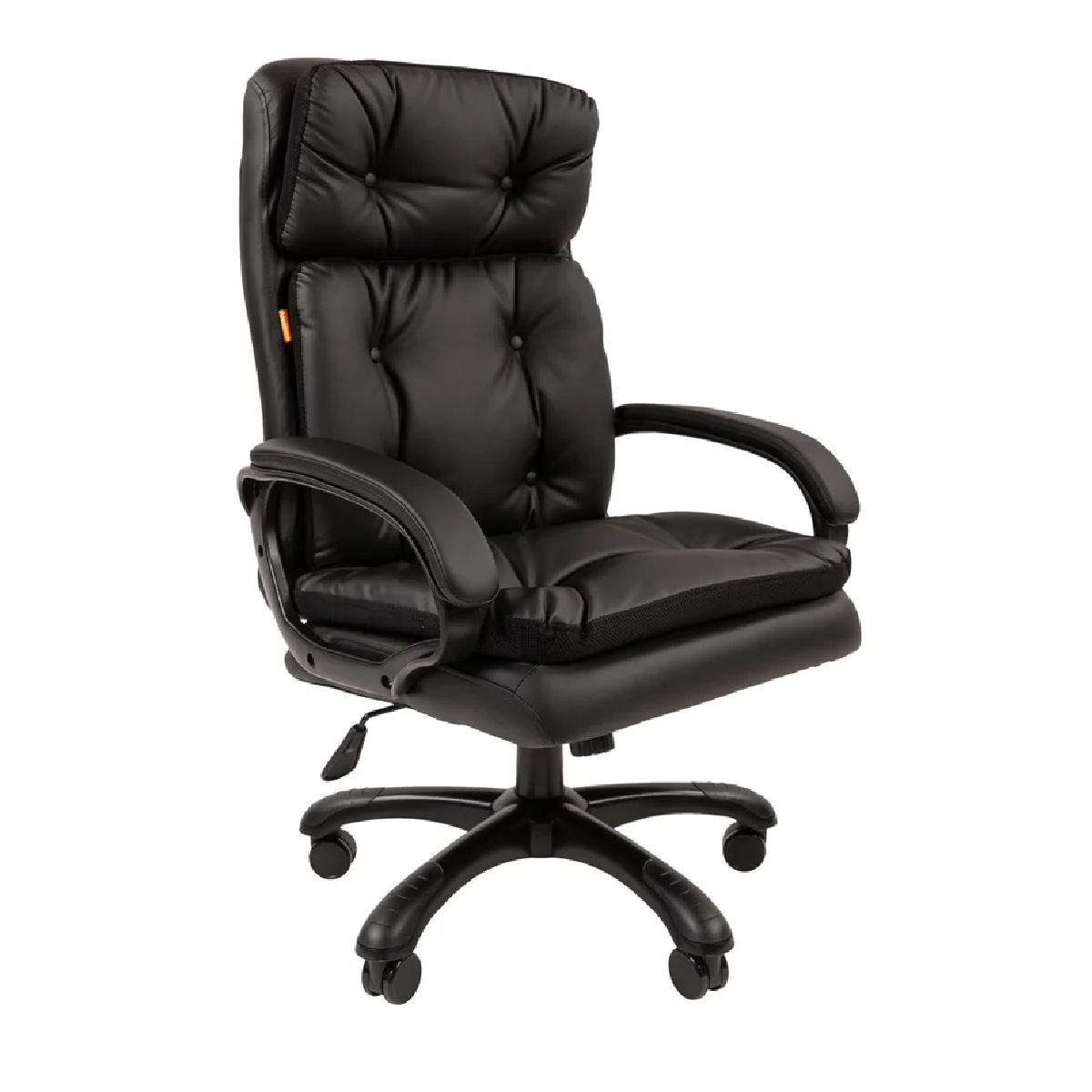 Кресло офисное Chairman 442 экопремиум черный (черный пластик)