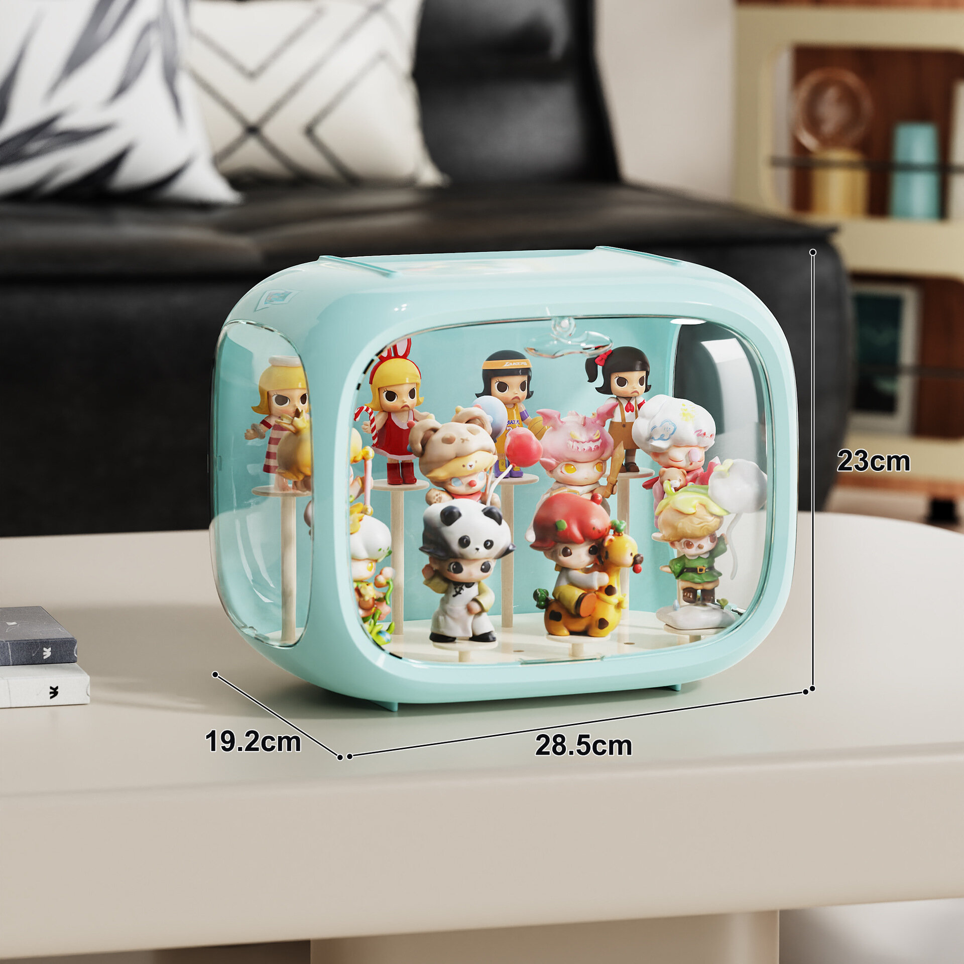 Космическая капсула Labubu, слепая коробка, прозрачная коробка для хранения, белая коробка для демонстрации фигурок, подставка для фигурок