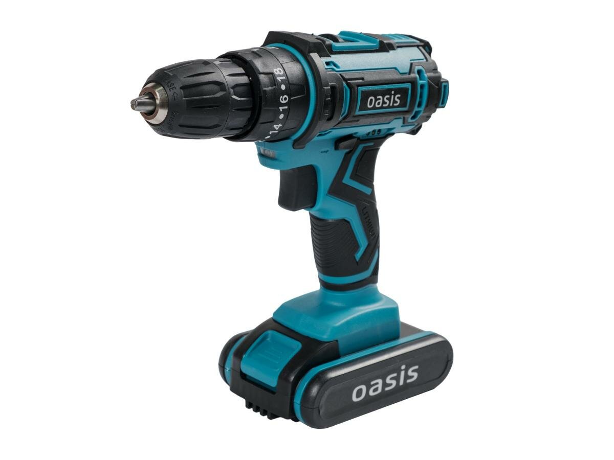 Дрель-шуруповёрт аккум.24В 0-350/1350 об. МИН. Крут. МОМ.45НМ 2 АКК. ЛИТ. Кейс ВЕС 1.9КГ OASIS
