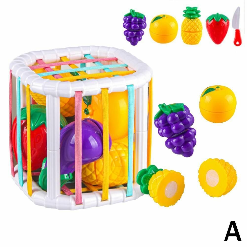 Разрезанные фрукты Cesele для раннего образования в форме цветных игрушек