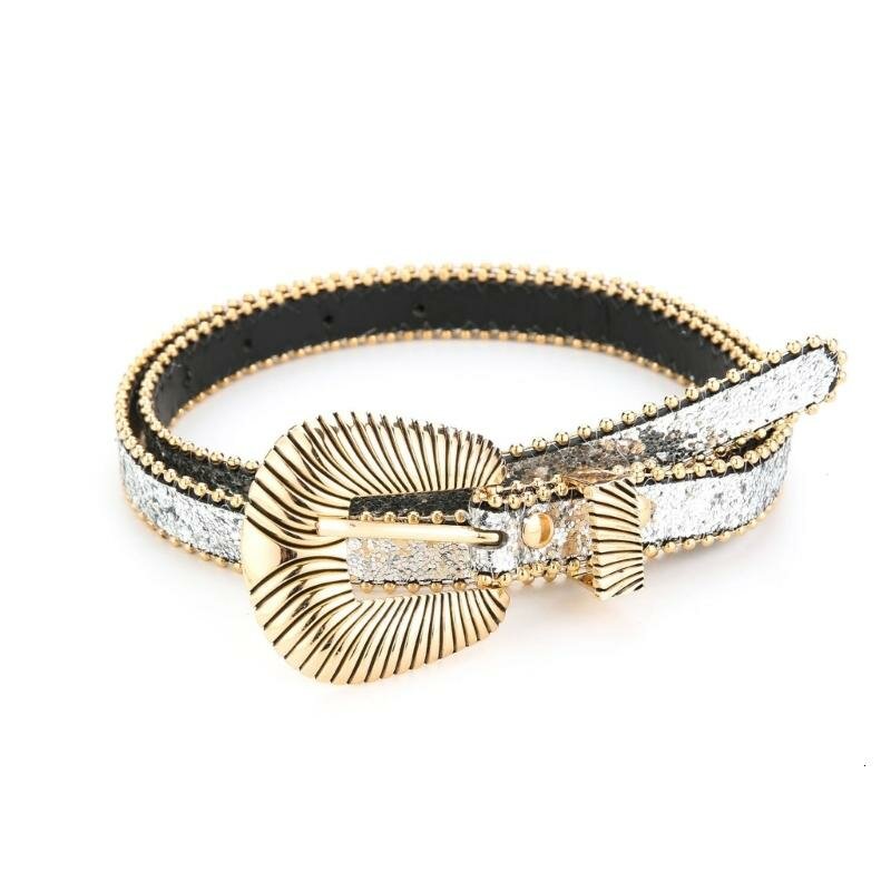 Пояса, Пояс со стразами-Серебристый