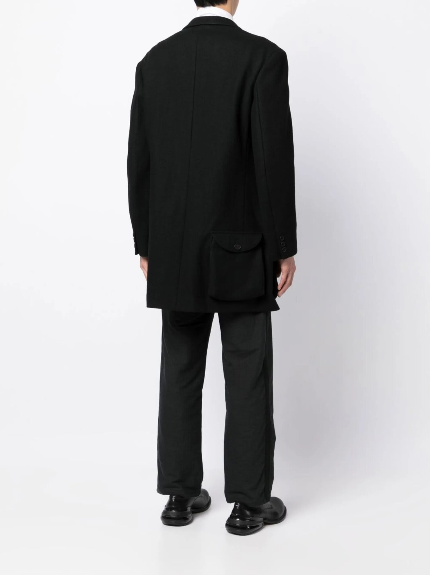 Пальто Yohji Yamamoto, размер 48 GER, черный — фото 1