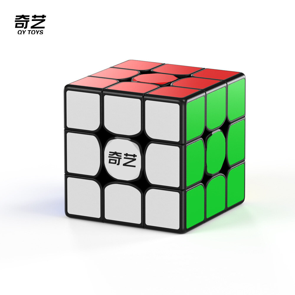 Yi Qi Qi Meng V3 3x3 Сглаженный Стикер Скоростной Куб для Соревнований, Черный Цвет, Высококачественная Головоломка