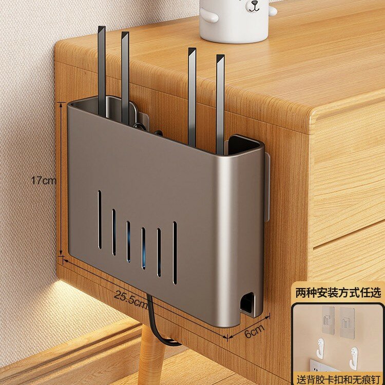 Стойка для роутера без сверления, настенный держатель для ТВ-бокса, WiFi-хранилище, настенная полка