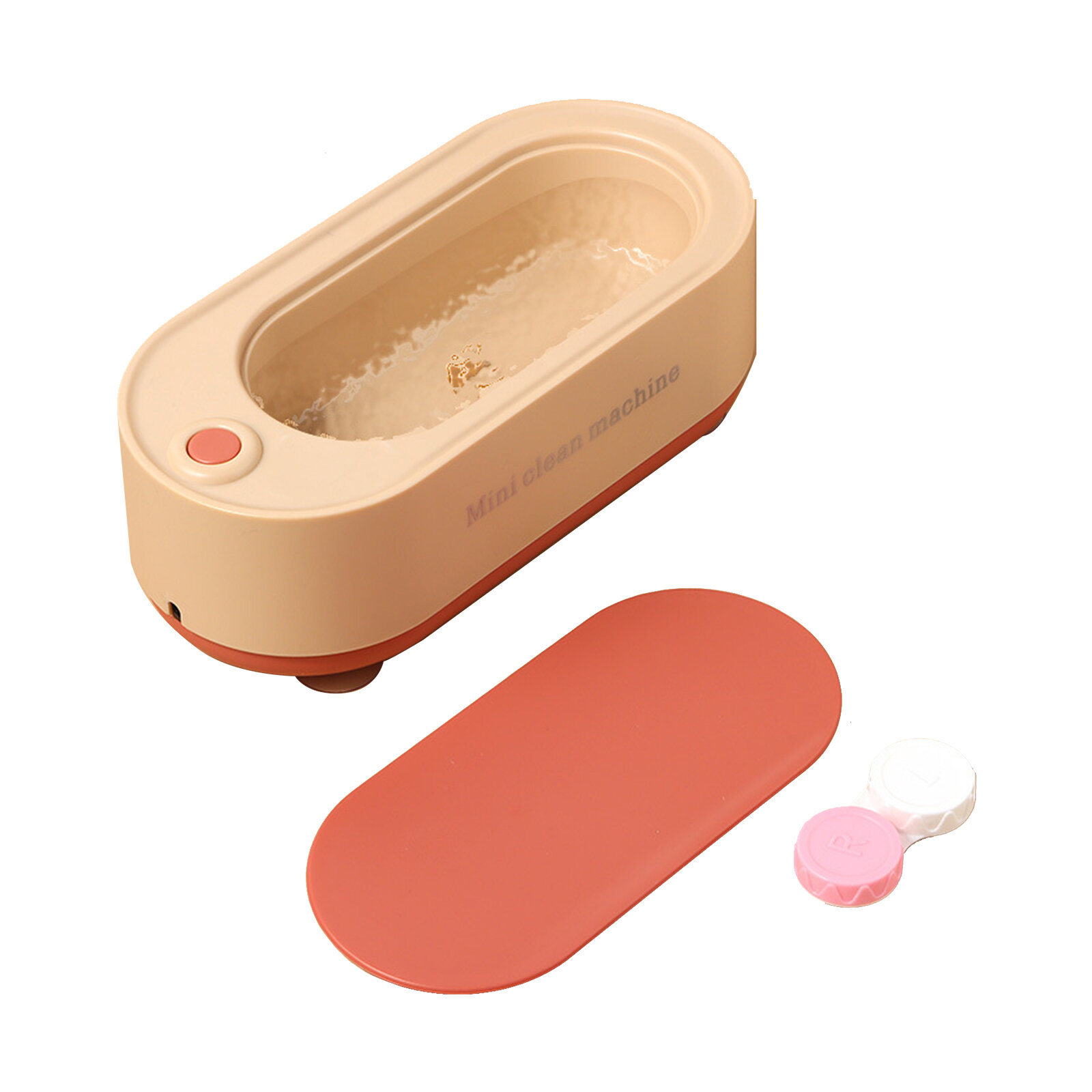 Ультразвуковой очиститель для ювелирных изделий Портативное устройство для чистки Высокочастотный вибрационный очиститель для контактных линз, золота, серебра, очков, часов, колец и монет