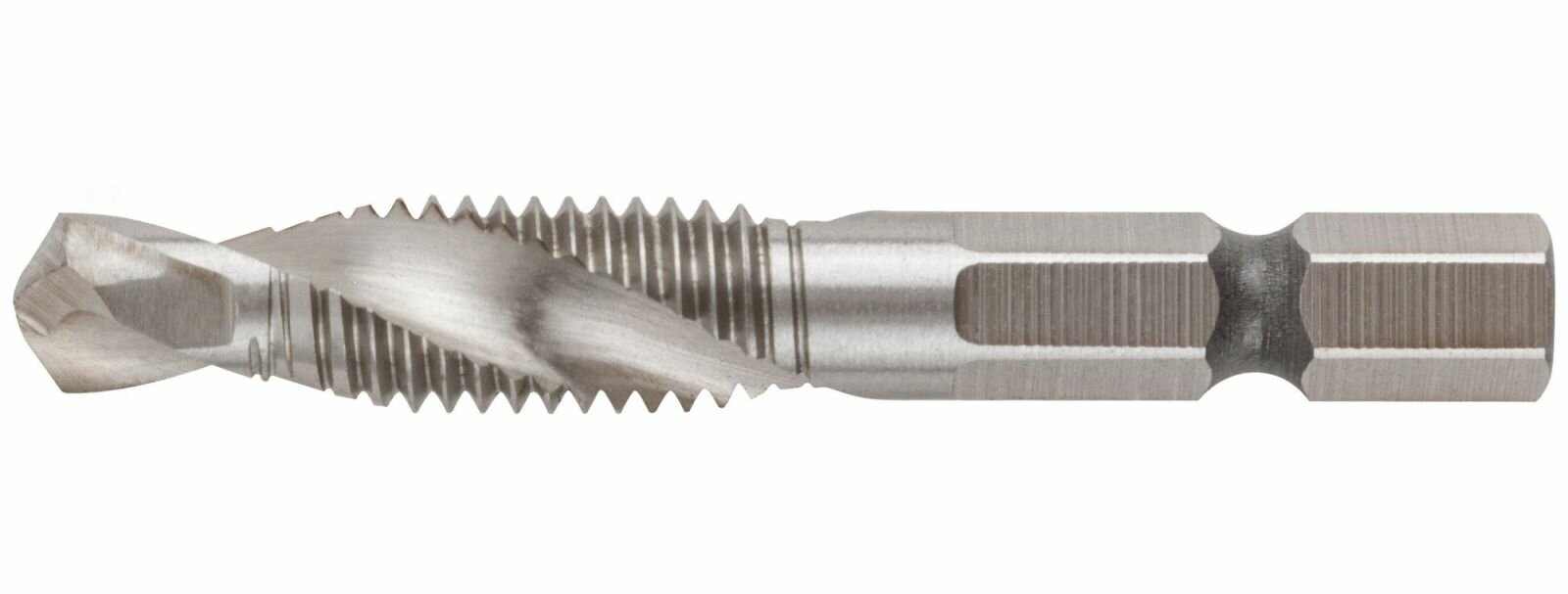 Сверло-метчик Fit комбинированное, метрическое, быстрорежущая HSS сталь Р6М5, М8х1.25 мм, 24, 58 мм
