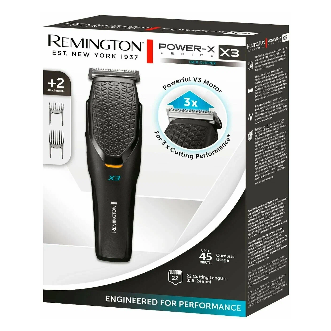 Машинка для стрижки волос с насадками Remington Power X Series X3 HC3000