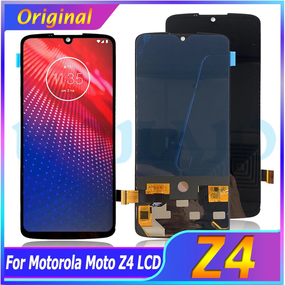 6,4-дюймовый OLED ЖК-дисплей для Motorola Moto Z4, ЖК-дисплей с цифровым преобразователем сенсорного экрана в сборе для Moto Z4, дисплей XT1980 XT1980-3 XT1980-4