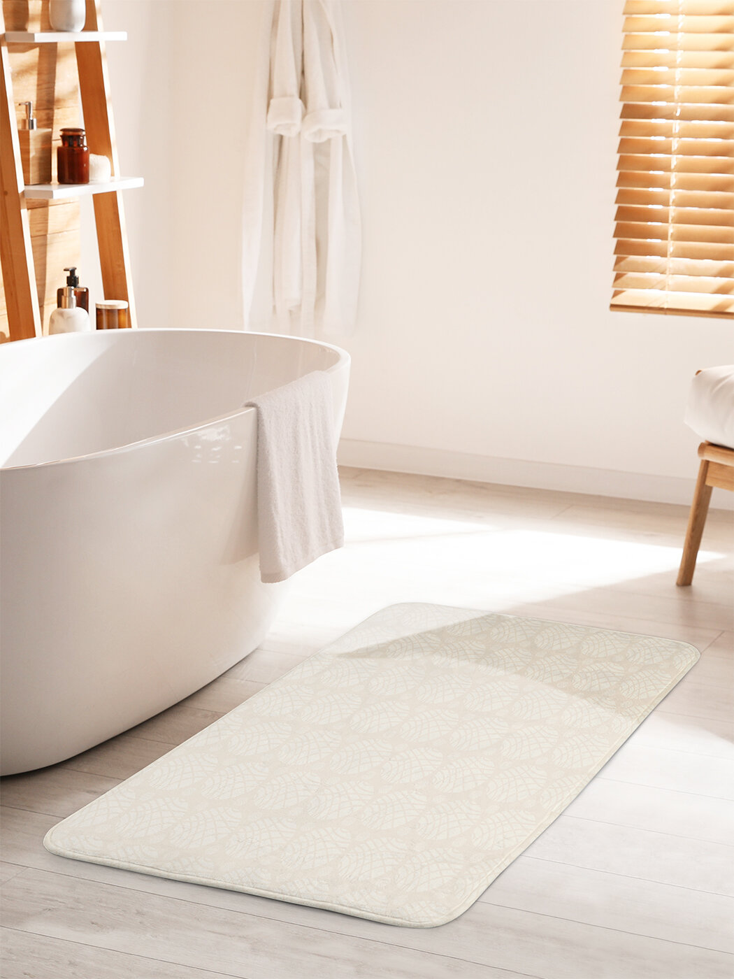 Коврик для ванной комнаты и туалета противоскользящий "Размытый фон" 60х100 см, JoyArty