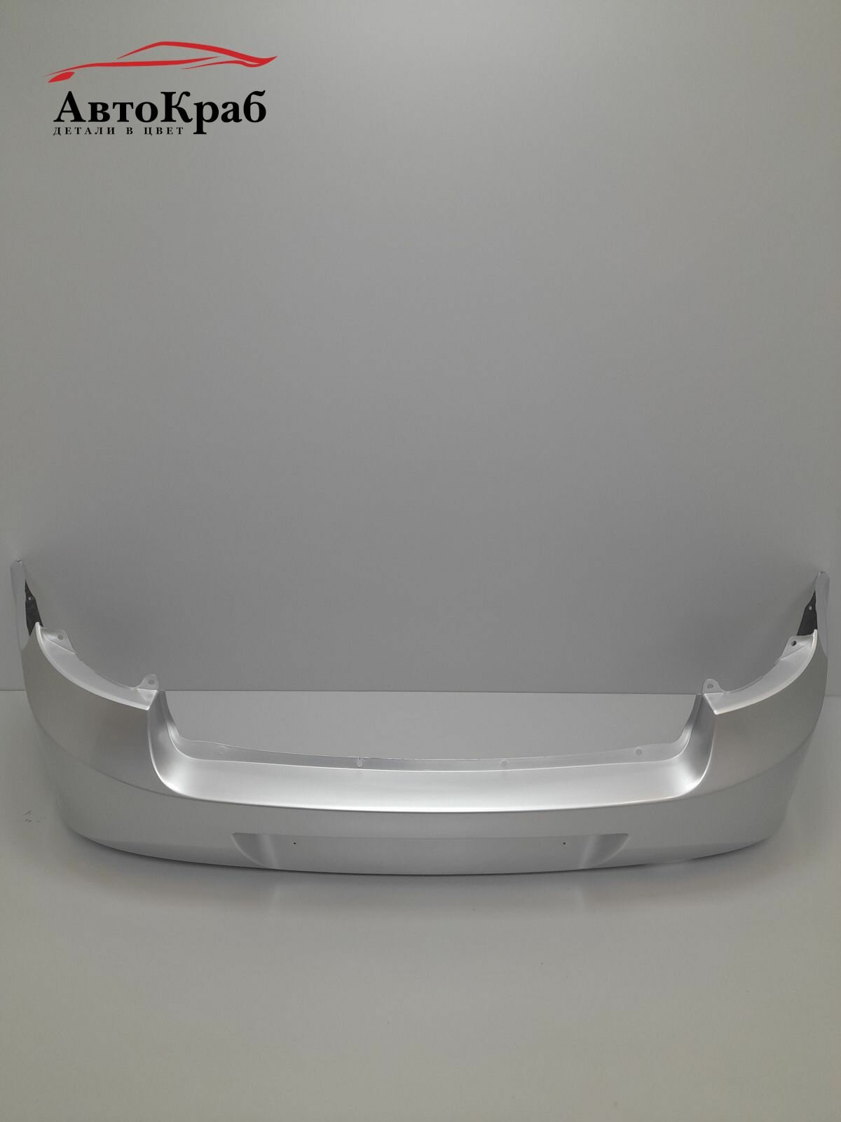 Бампер задний в цвет для Лада Гранта 2011 - 2017 г. 691 - платина, серебристый