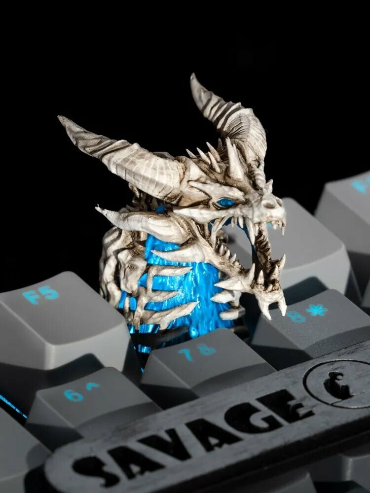 Кейкапы для механической клавиатуры - Ледяной дракон, World of Warcraft Artisan WOW Keycap Esc смола, клей