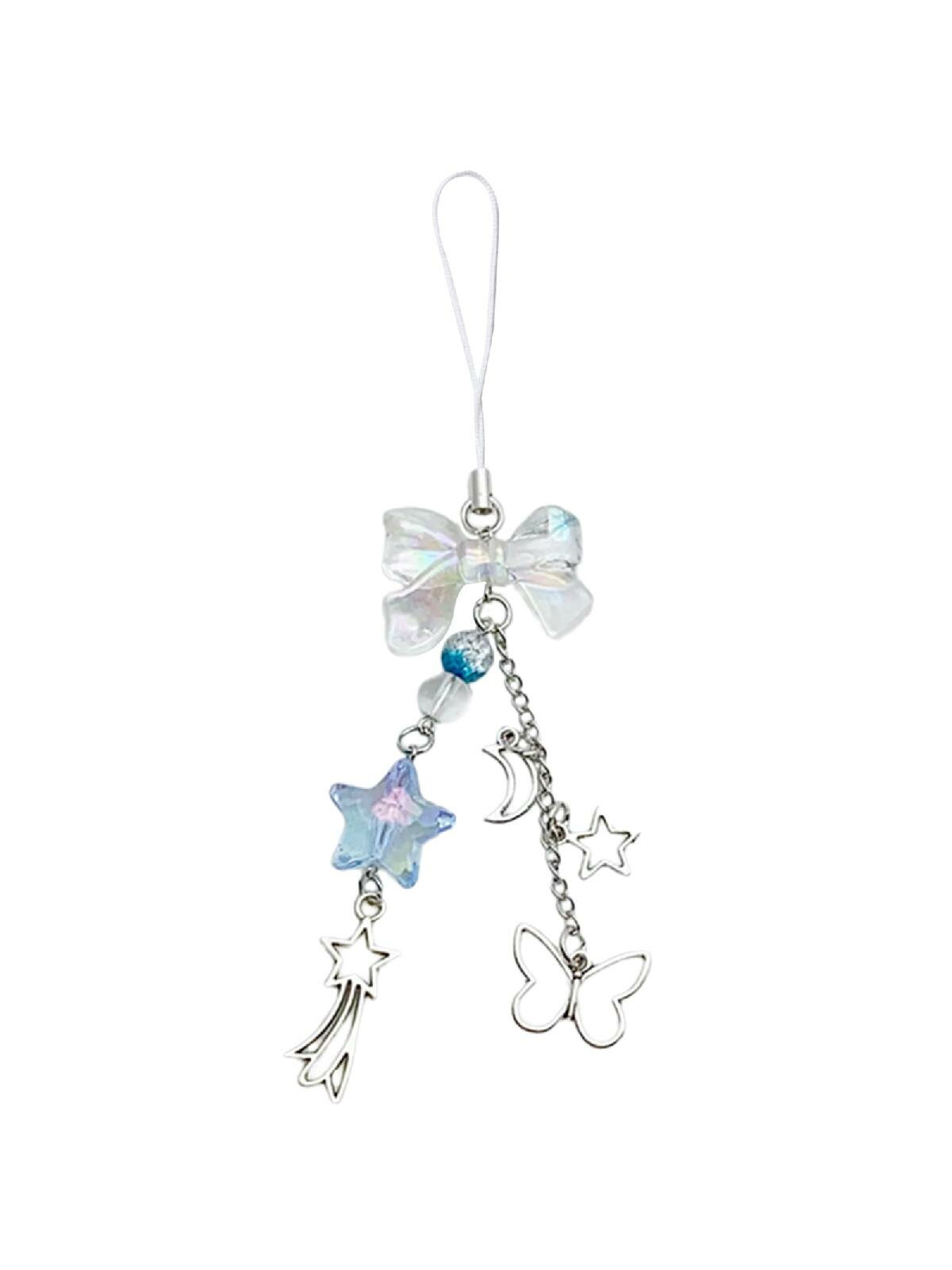 Бант Брелок Гот Бабочки Звезда Из Бисера Телефона Ремешок Ремешок Телефон Шарм