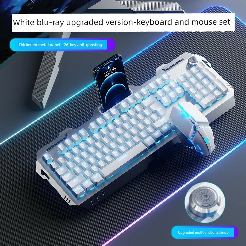 Механическая клавиатура и мышь Forerunner, комплект из трех предметов, гарнитура для компьютерных киберспортивных игр,