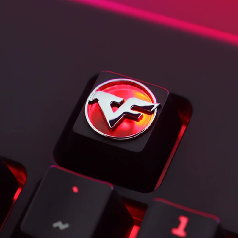Игровая механическая клавиатура FPX/IG/RNG/EDG Team CF/LOL, металлический персонализированный полупрозрачный колпачок