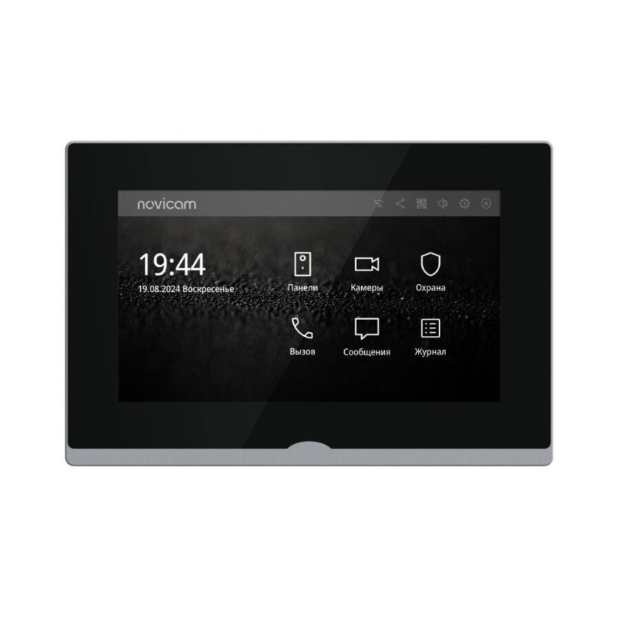 IP-видеодомофон с сенсорным 7" дисплеем IMPULSE 7 IP WIFI BLACK Novicam v.4051