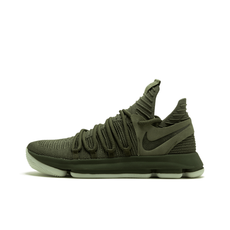 Кроссовки NIKE KD 10, размер EU 43 стопа (27.5CM), зеленый, — фото 1