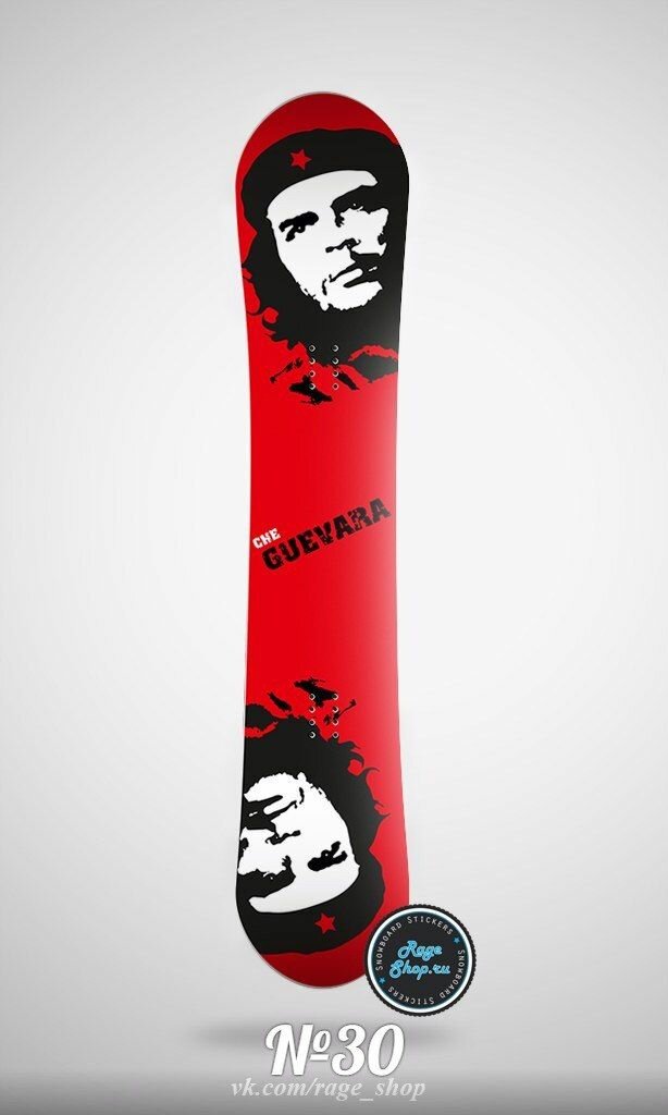 Наклейка на сноуборд полноразмерная водостойкая с ламинацией