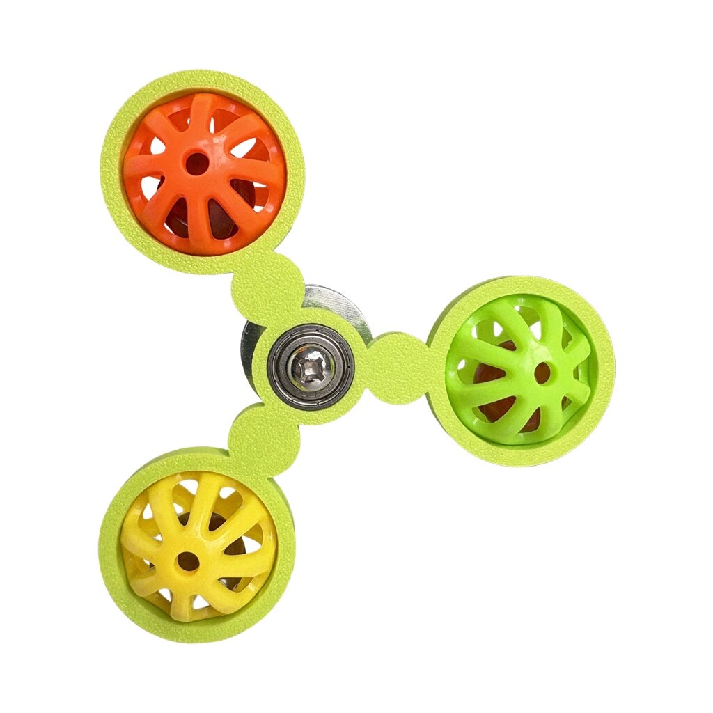 Шар-колокольчик вращающейся ветряной мельницы Parrot-зеленый