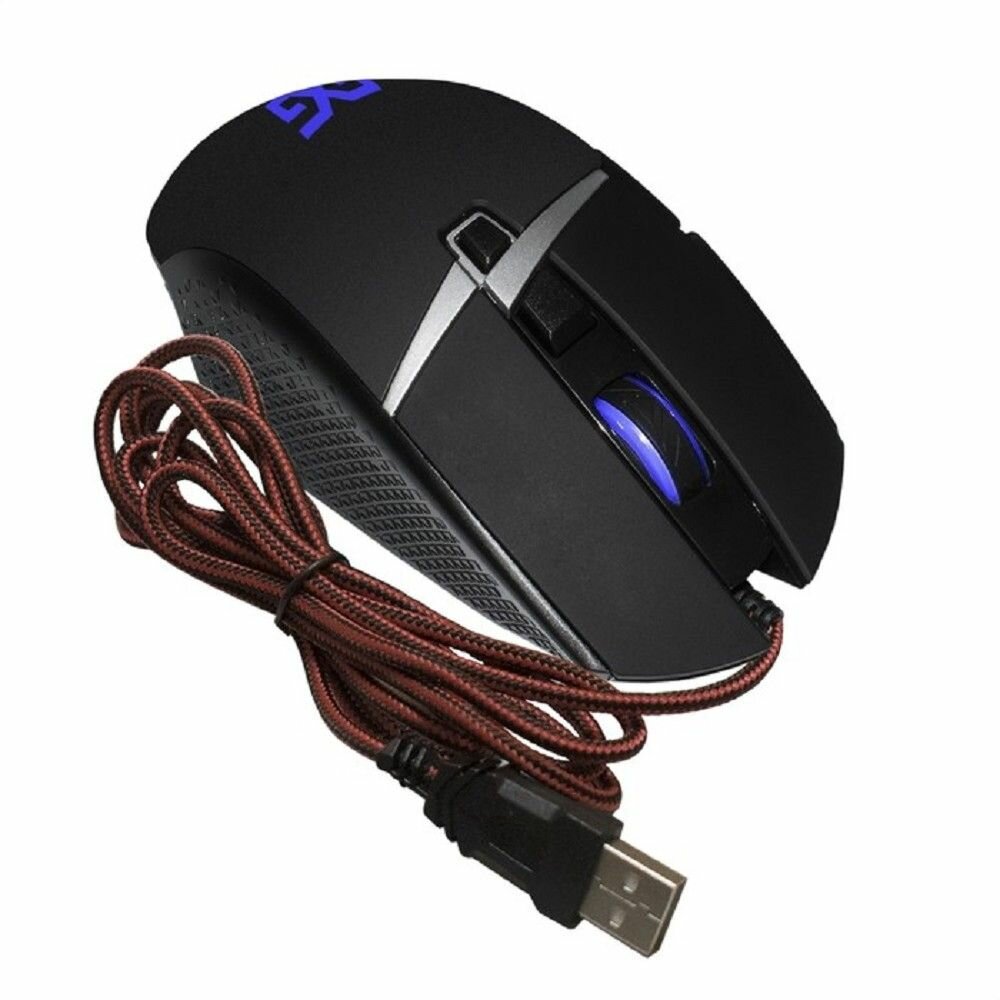 EXEGATE Мыши EX289489RUS Мышь Gaming Standard Laser GML - 13 USB, лазерная, 1000 1200 3000 4000 dpi, 8 кнопок и колесо прокрутки, длина кабеля 1,5м, черная, Color box