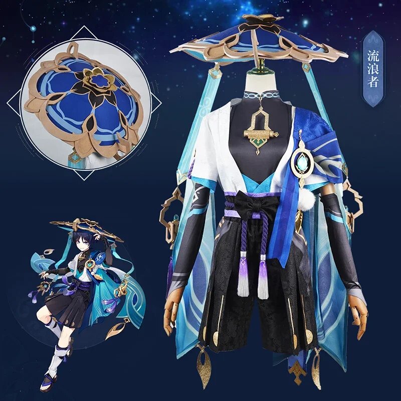 Genshin Impact Scaramouche Косплей костюм